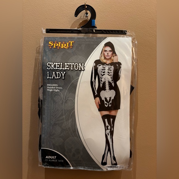 Spirit | Dresses | Spirit Halloween Sexy Skeleton Lady Dress Costume ...
